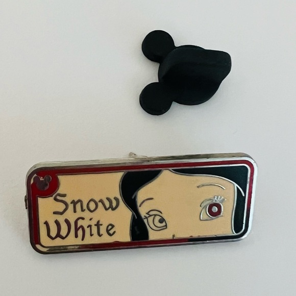 Disney | Accessories | Disney Snow White Hidden Mickey Rear View Pin ...